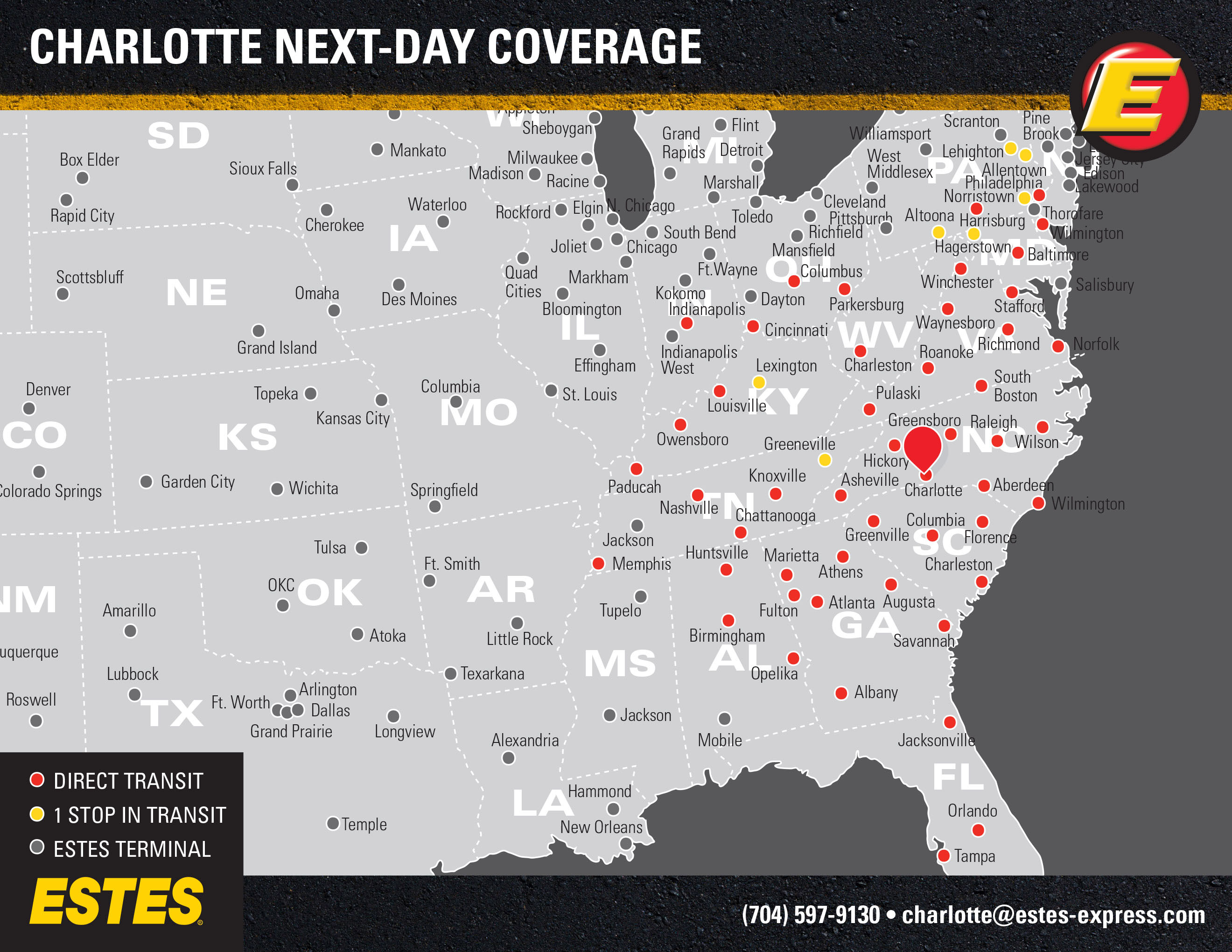 LTL Freight Shipping - Charlotte NC | Final Mile | Estes