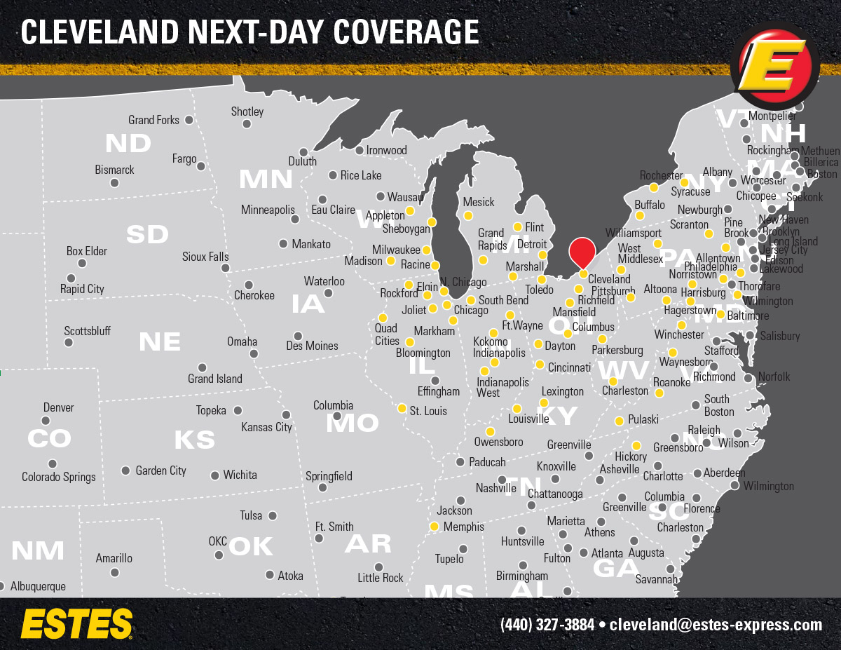 LTL Freight Shipping - Cleveland OH | Final Mile | Estes