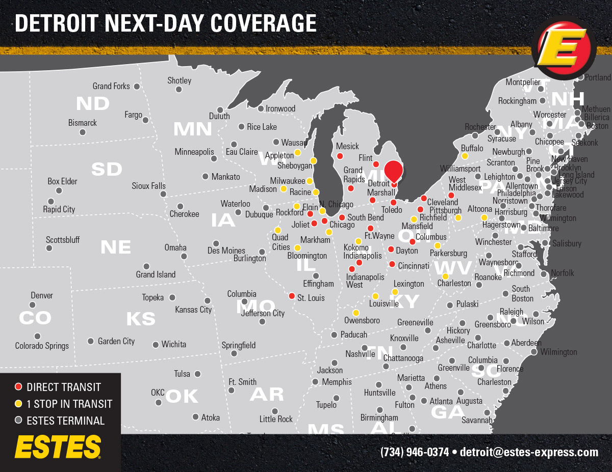 LTL Freight Shipping - Detroit MI | Final Mile | Estes
