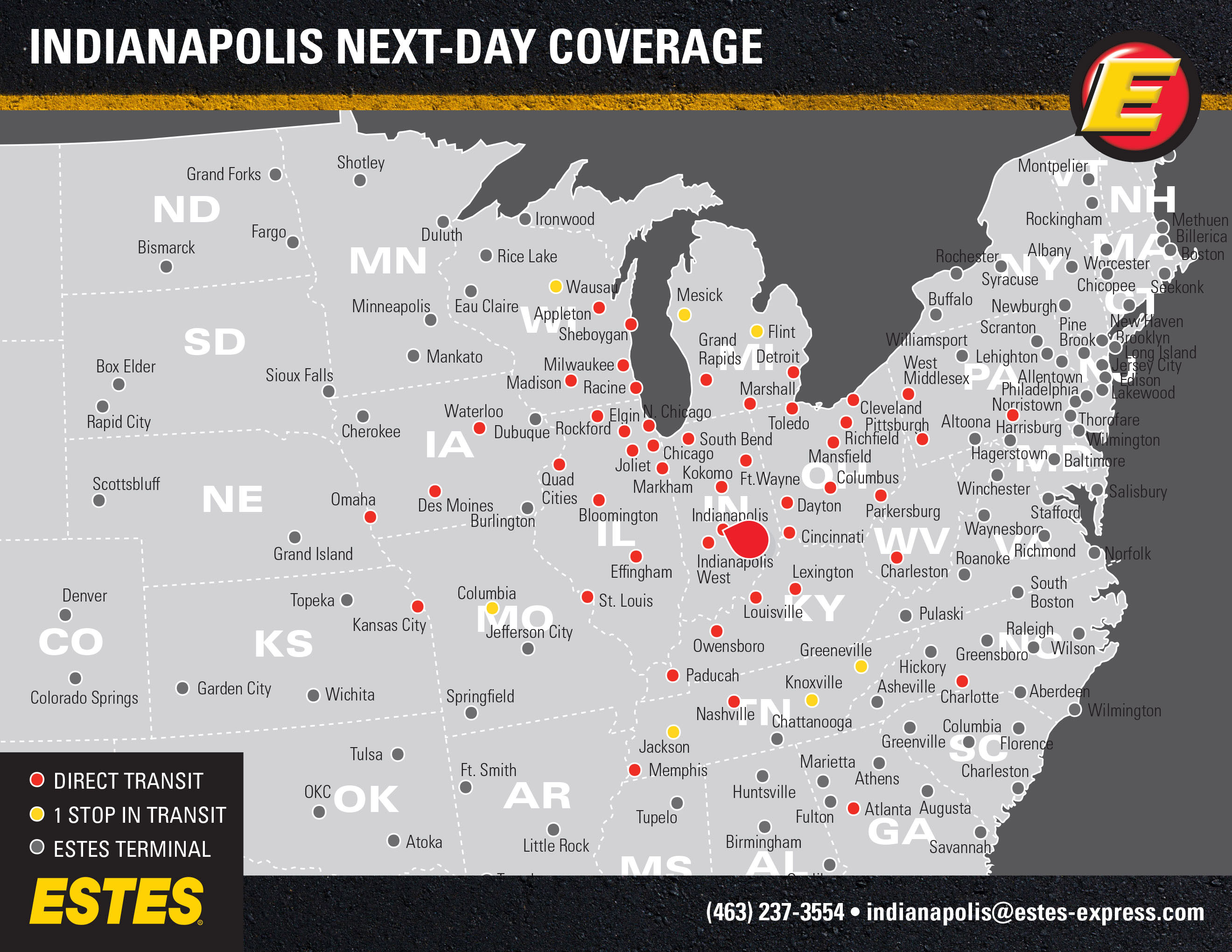 LTL Freight Shipping - Indianapolis IN | Final Mile | Estes
