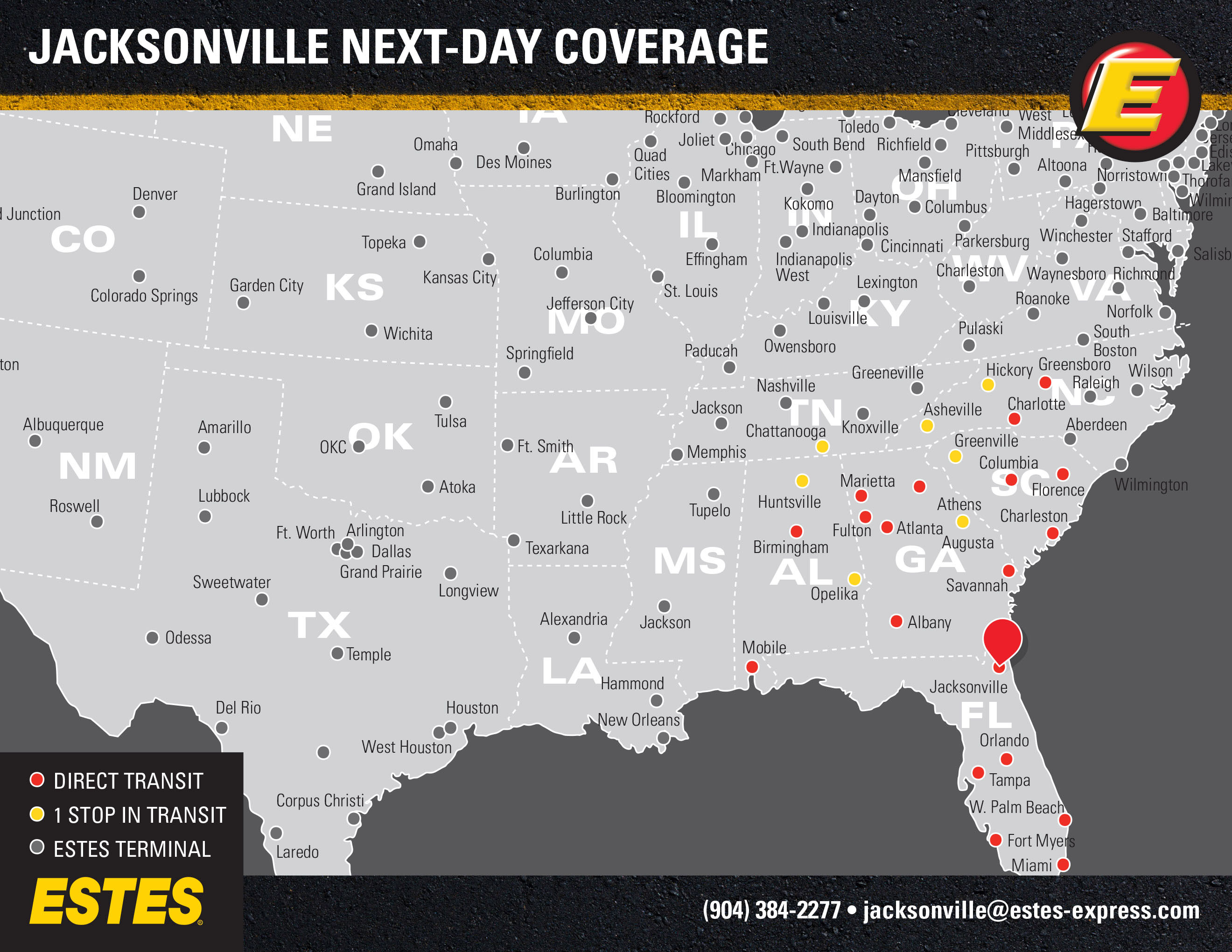 LTL Freight Shipping - Jacksonville FL | Final Mile | Estes