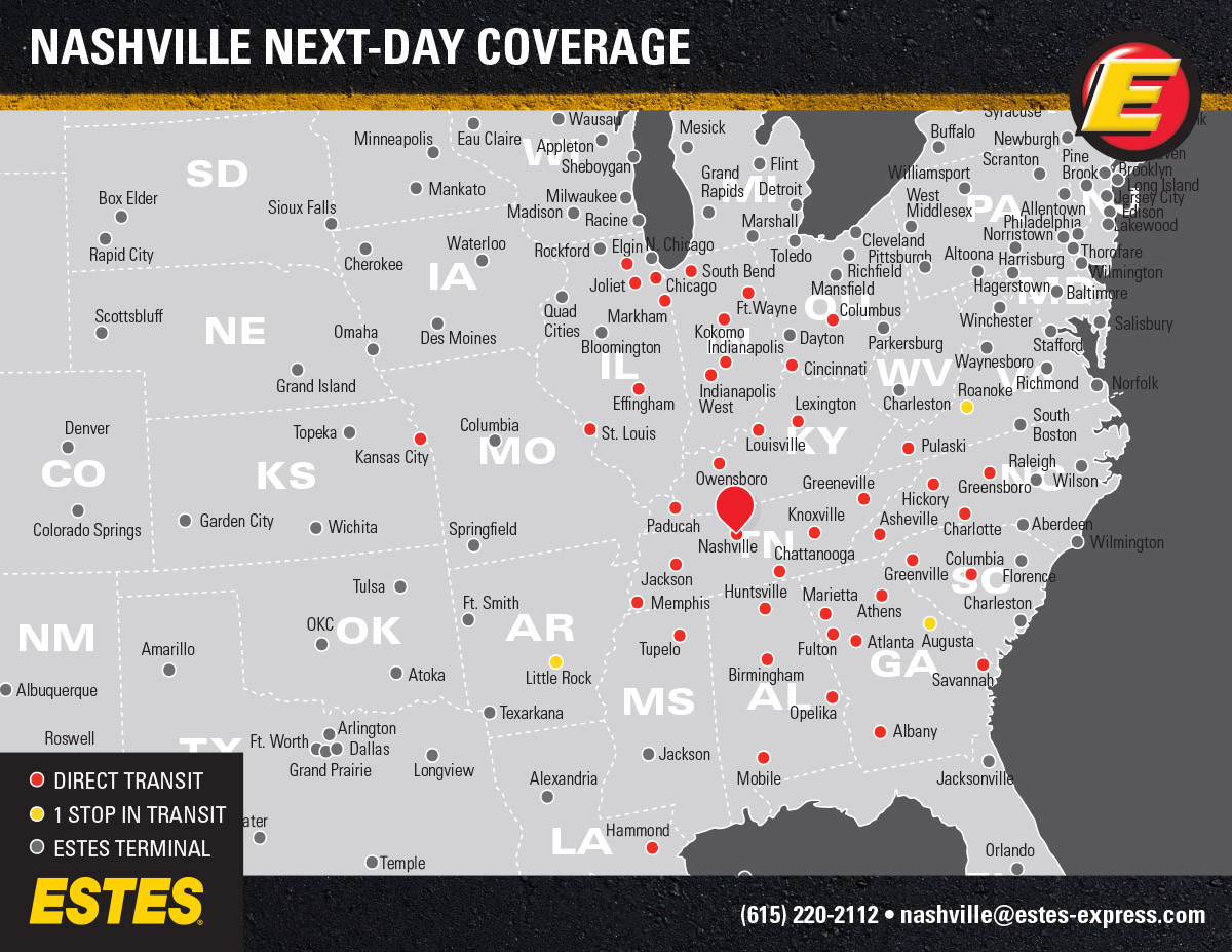 LTL Freight Shipping - Nashville TN | Final Mile | Estes