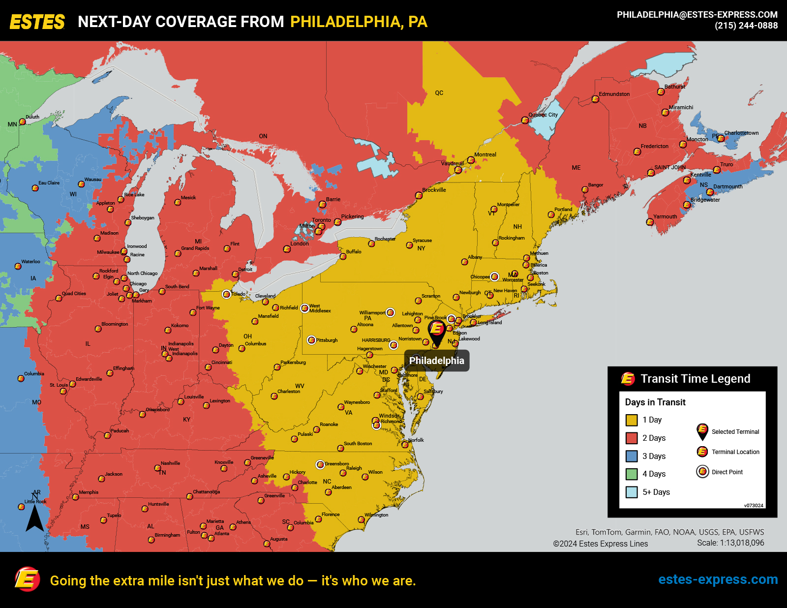 LTL Freight Shipping - Trenton-NE Philadelphia | Estes