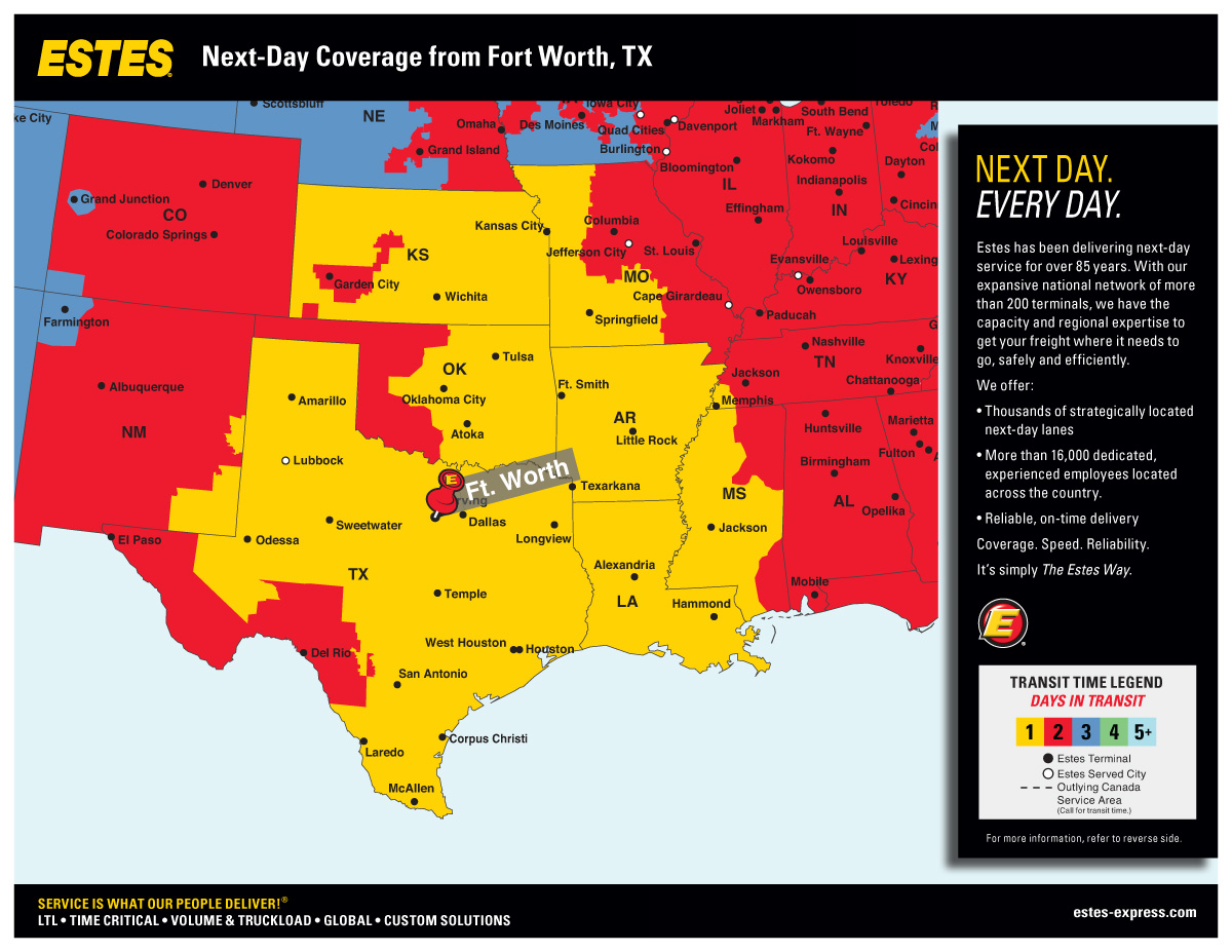 LTL Freight Shipping - Fort Worth-Arlington TX | Final Mile - Time ...